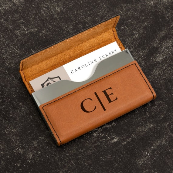 Custom Engraved Business Card Case Personalized Business Card - Etsy