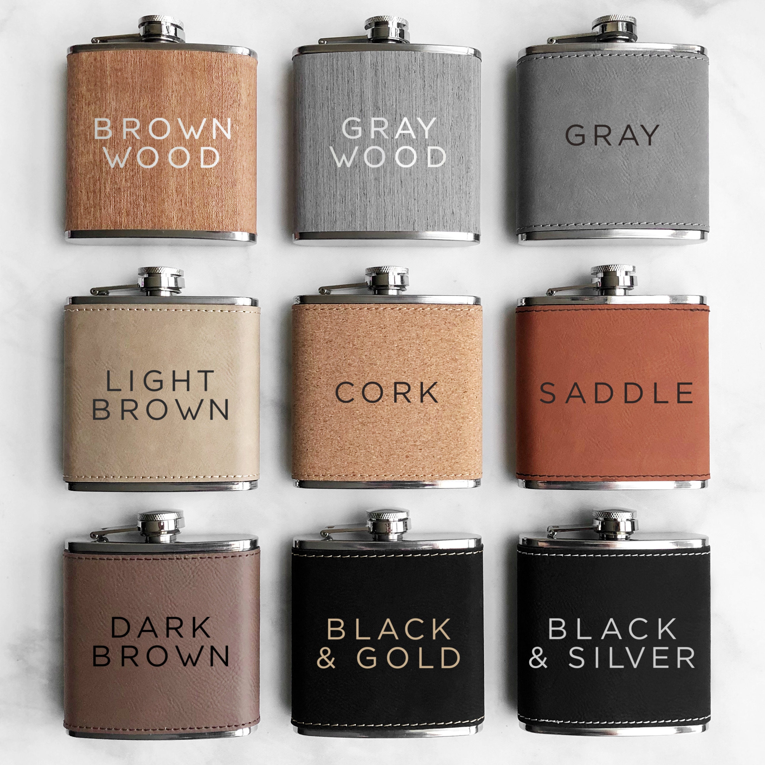 Wood Flask Wooden Flask Personalized Flask Engraved Flask | Etsy