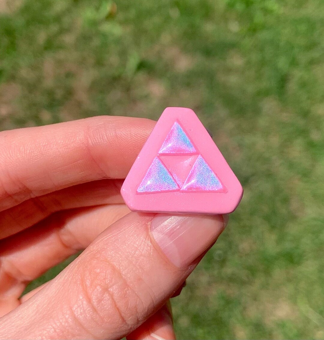 Legend of Zelda Triforce Pin Polymer Clay Ocarina of Time - Etsy