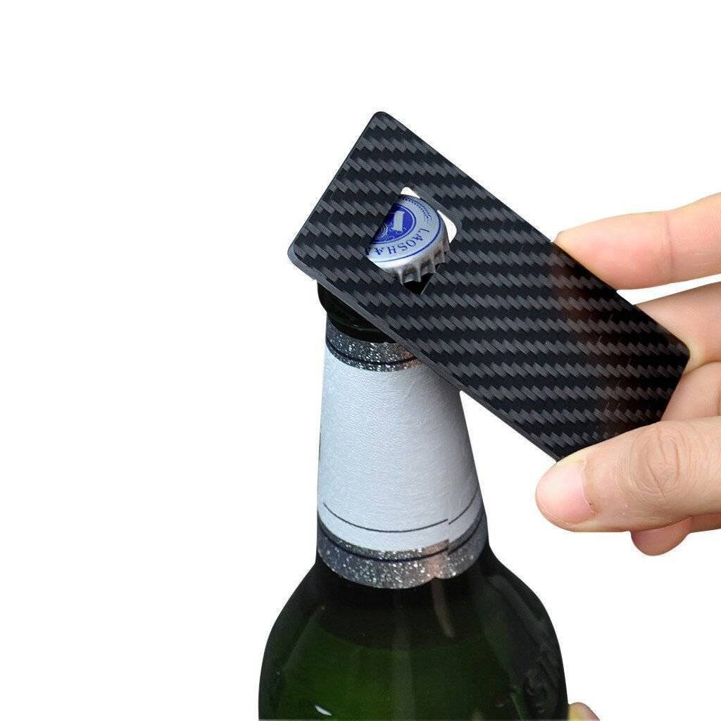 Real Carbon Fiber Credit Card Size Bottle Opener - Etsy