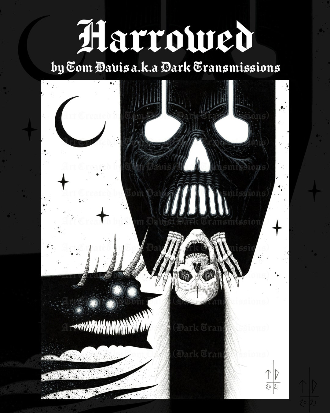 Harrowed (giclée Dark Art Print) - Etsy