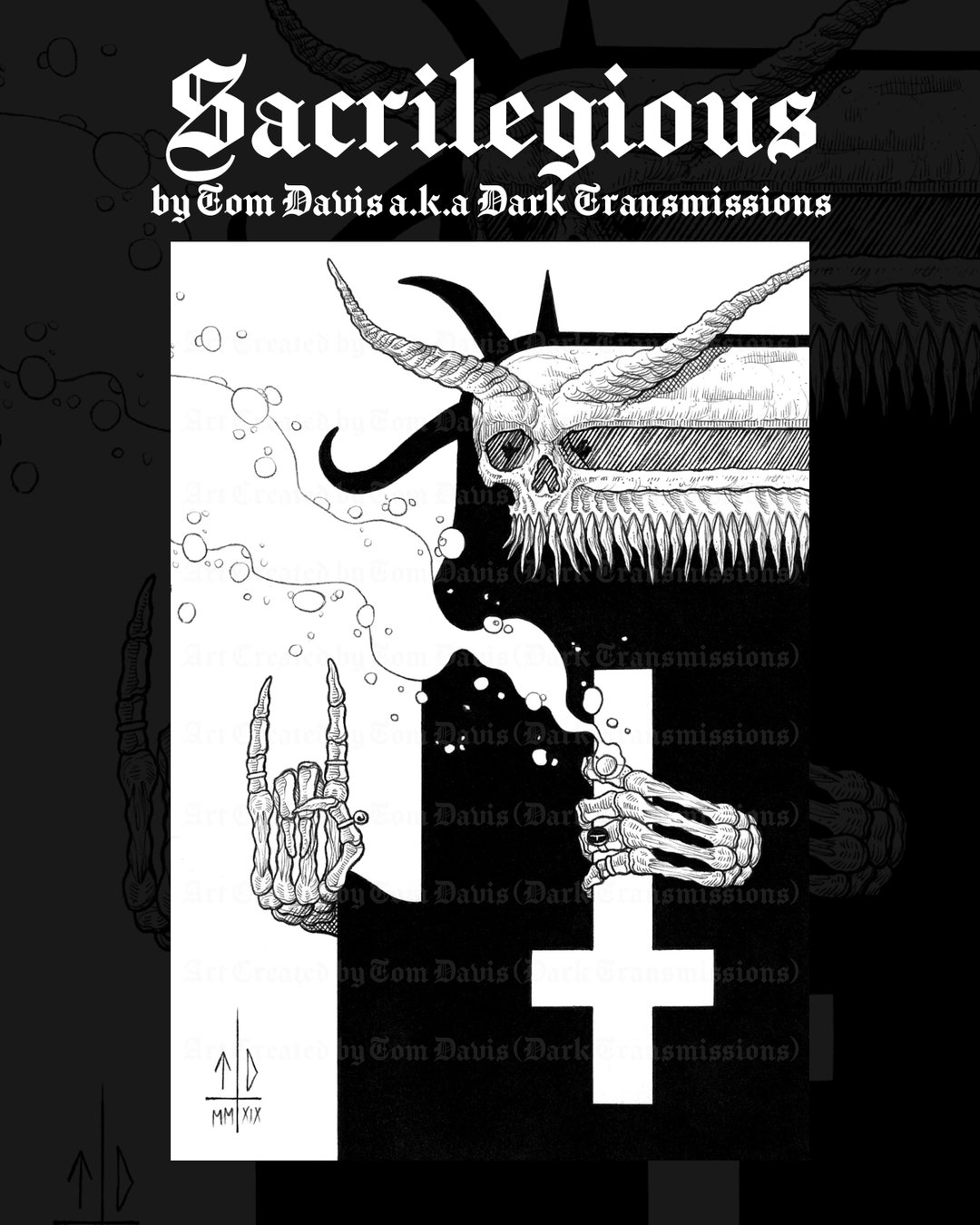 Sacrilegious (giclée Dark Art Print) - Etsy