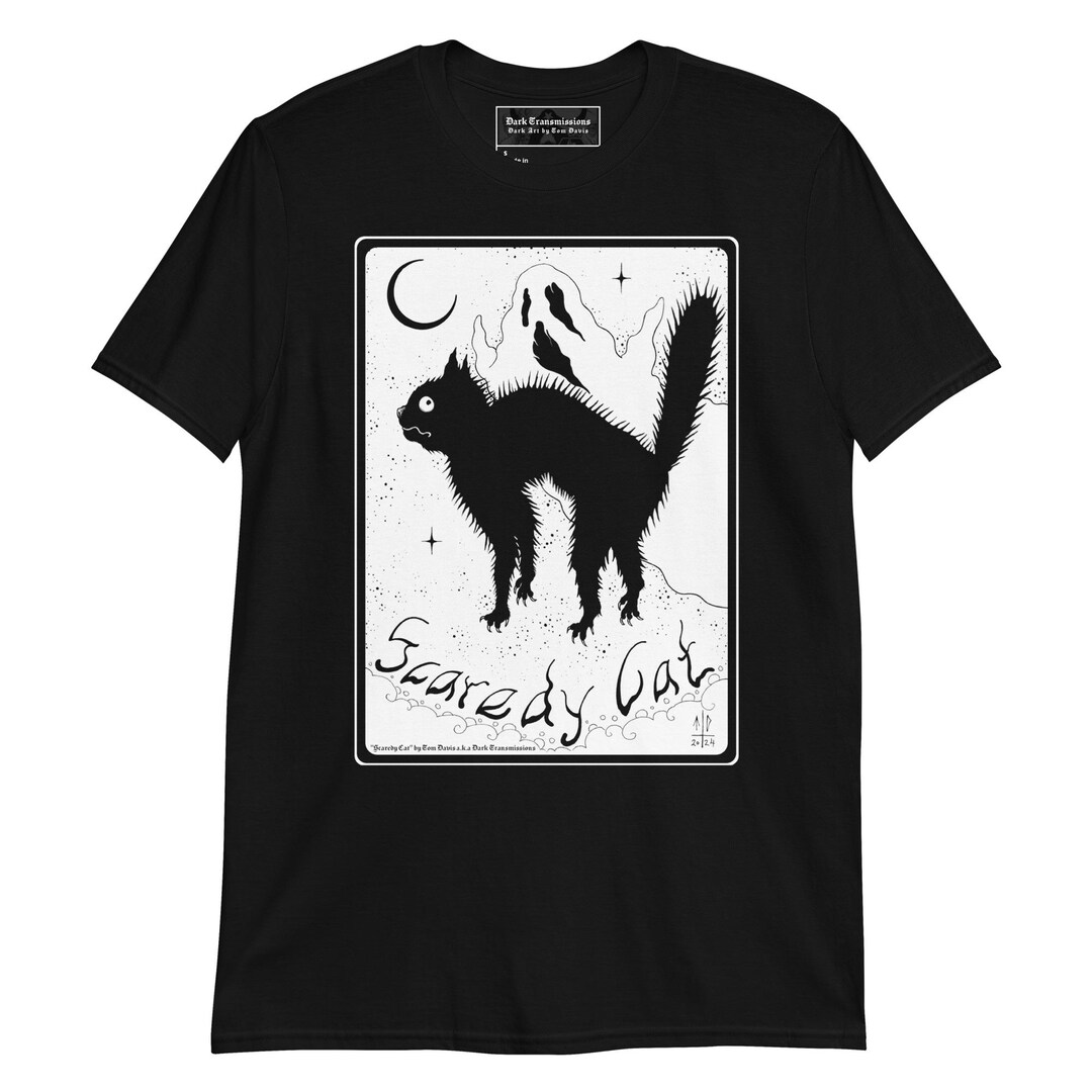 Scaredy Cat (dark Art Horror Short-sleeve Unisex T-shirt) - Etsy