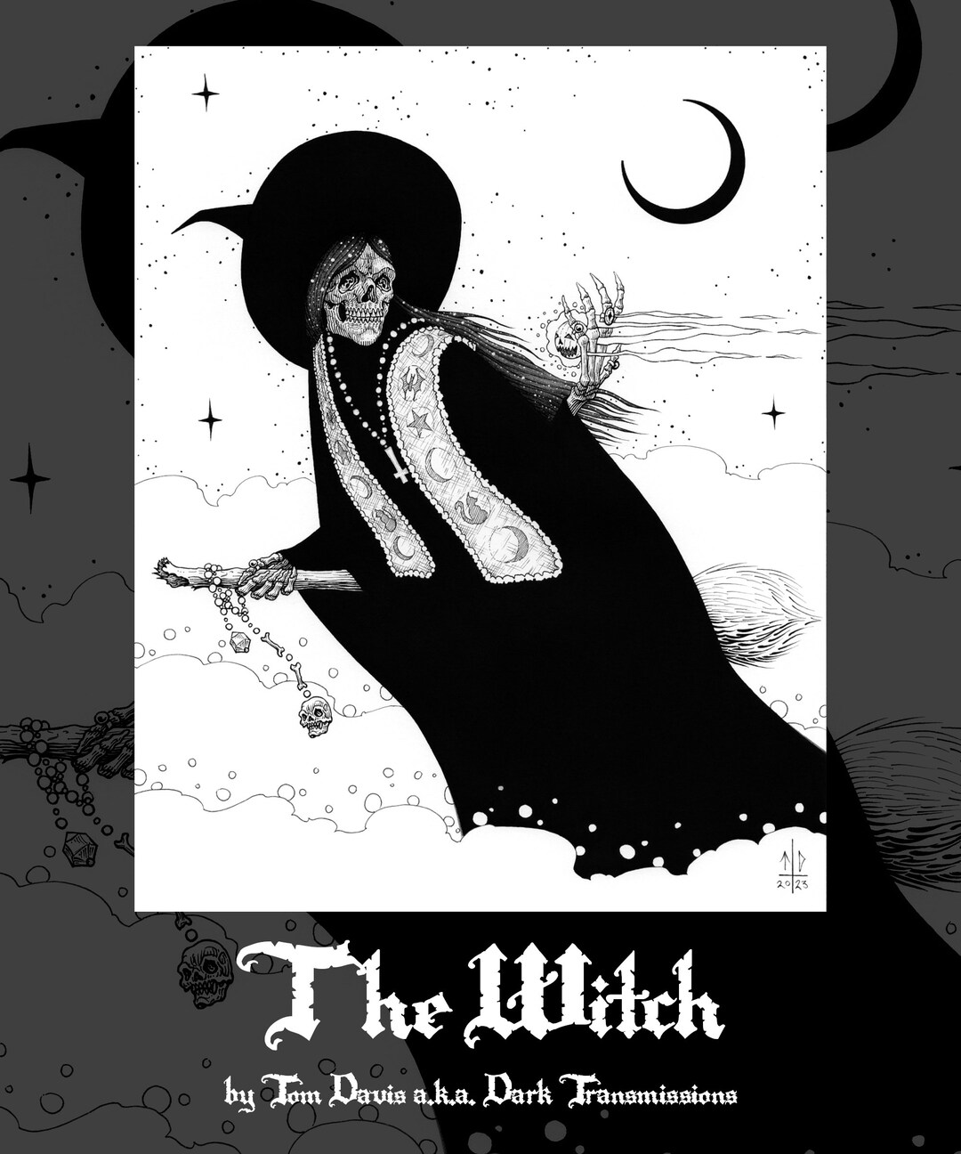The Witch 8x10 Inch dark Art Print - Etsy