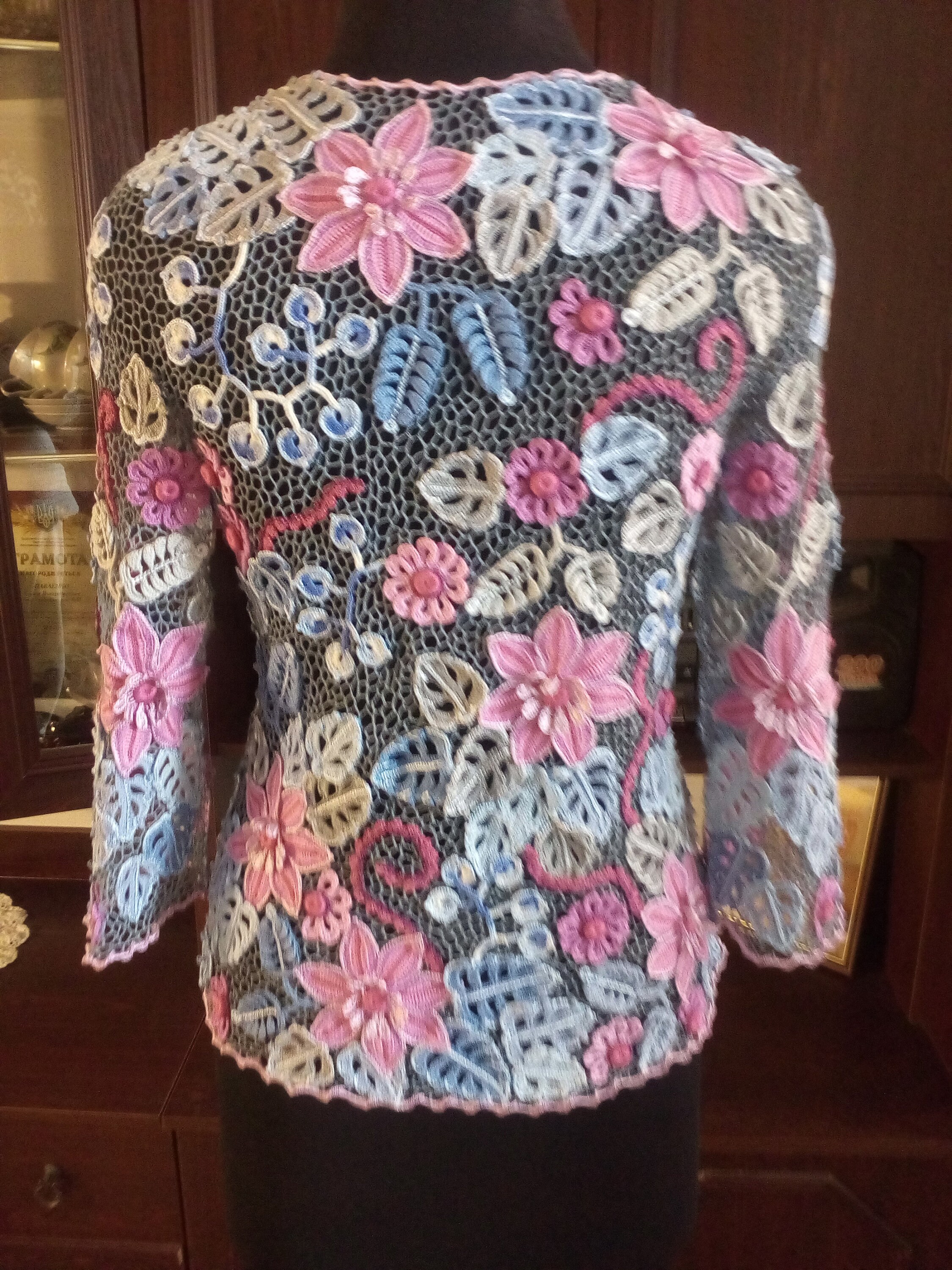 Knitting. Irish Lace. Summer Jacket. Crochet Jacket (blouse). Knitting ...