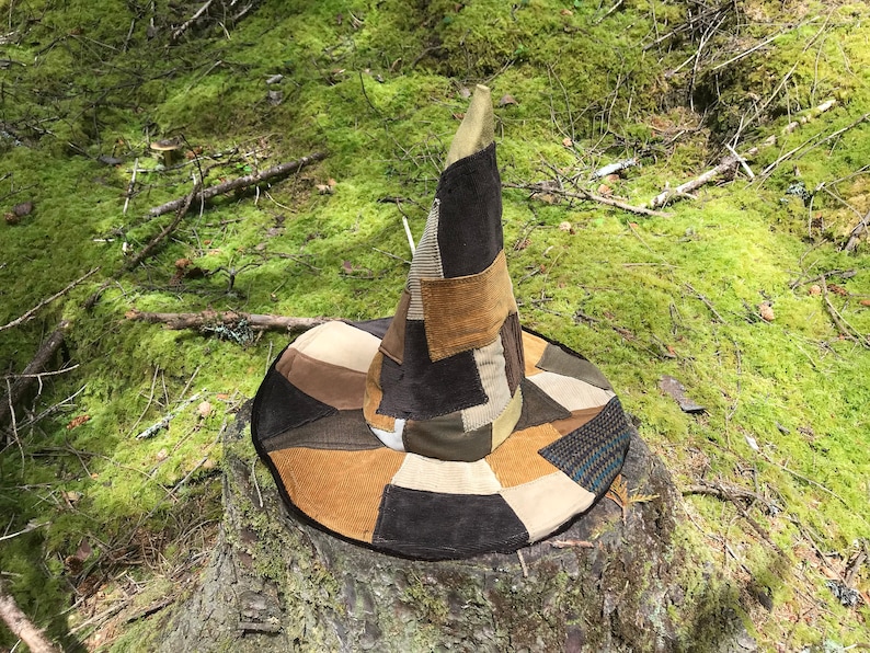 Patchwork Witch Hat, Wizard Hat, Witchcraft, Forest Fairy, Cosplay ...