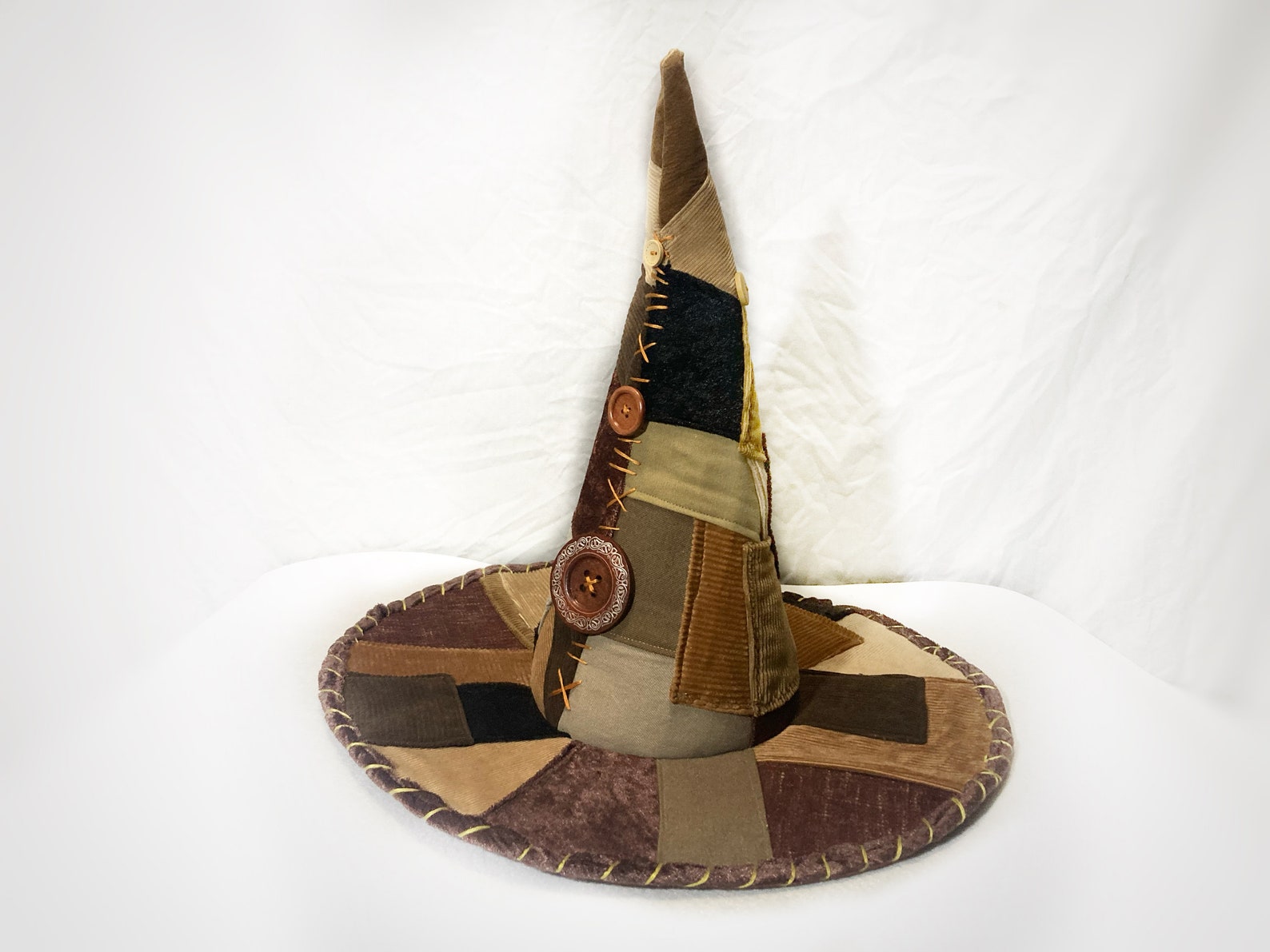 Patchwork Witch Hat, Wizard Hat, Witchcraft, Forest Fairy, Cosplay ...
