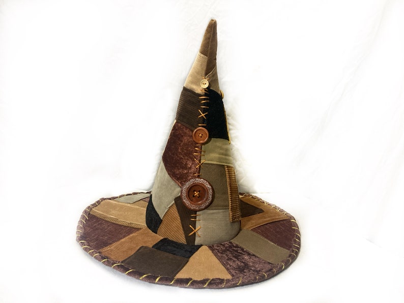 Patchwork Witch Hat, Wizard Hat, Witchcraft, Forest Fairy, Cosplay ...