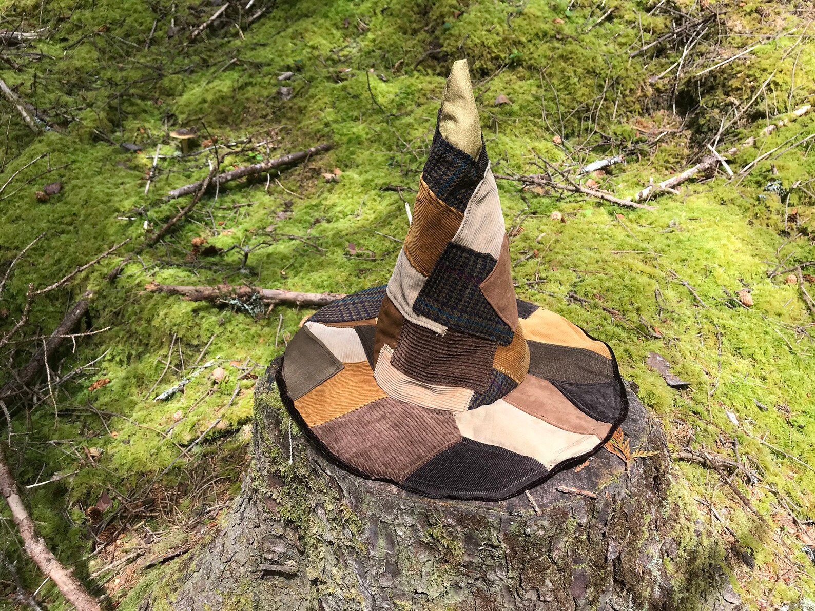 Patchwork Witch Hat Wizard Hat Witchcraft Forest Fairy | Etsy