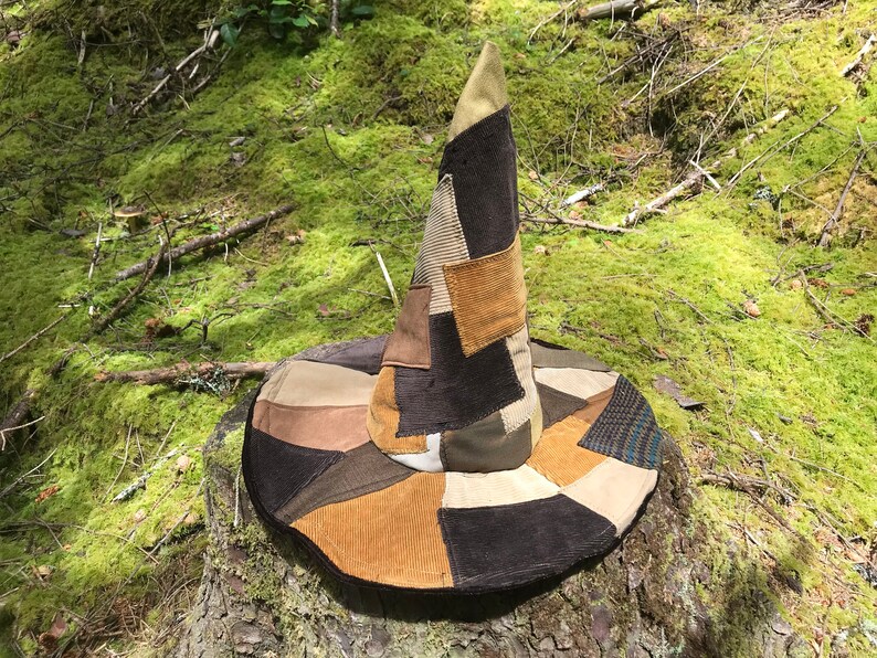 Patchwork Witch Hat, Wizard Hat, Witchcraft, Forest Fairy, Cosplay ...