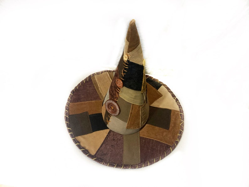 Patchwork Witch Hat, Wizard Hat, Witchcraft, Forest Fairy, Cosplay ...