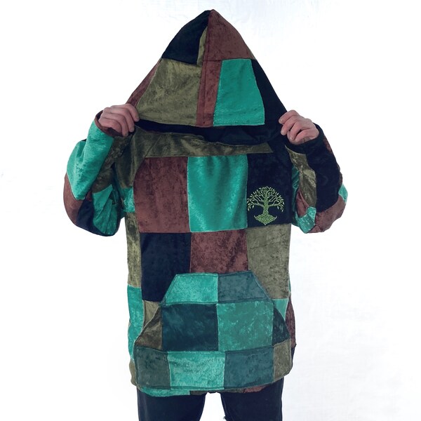 Patchwork Hoodie - Etsy