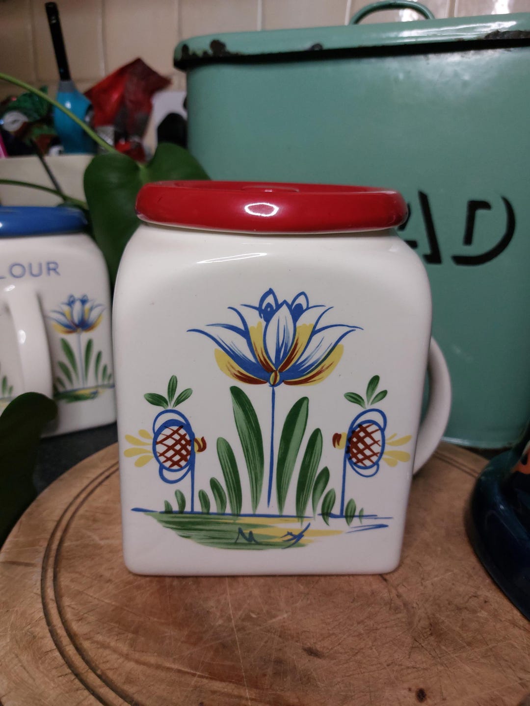 Vintage Bristol Delft Kitchen Storage. Poutney and Co Ltd Kitchen ...