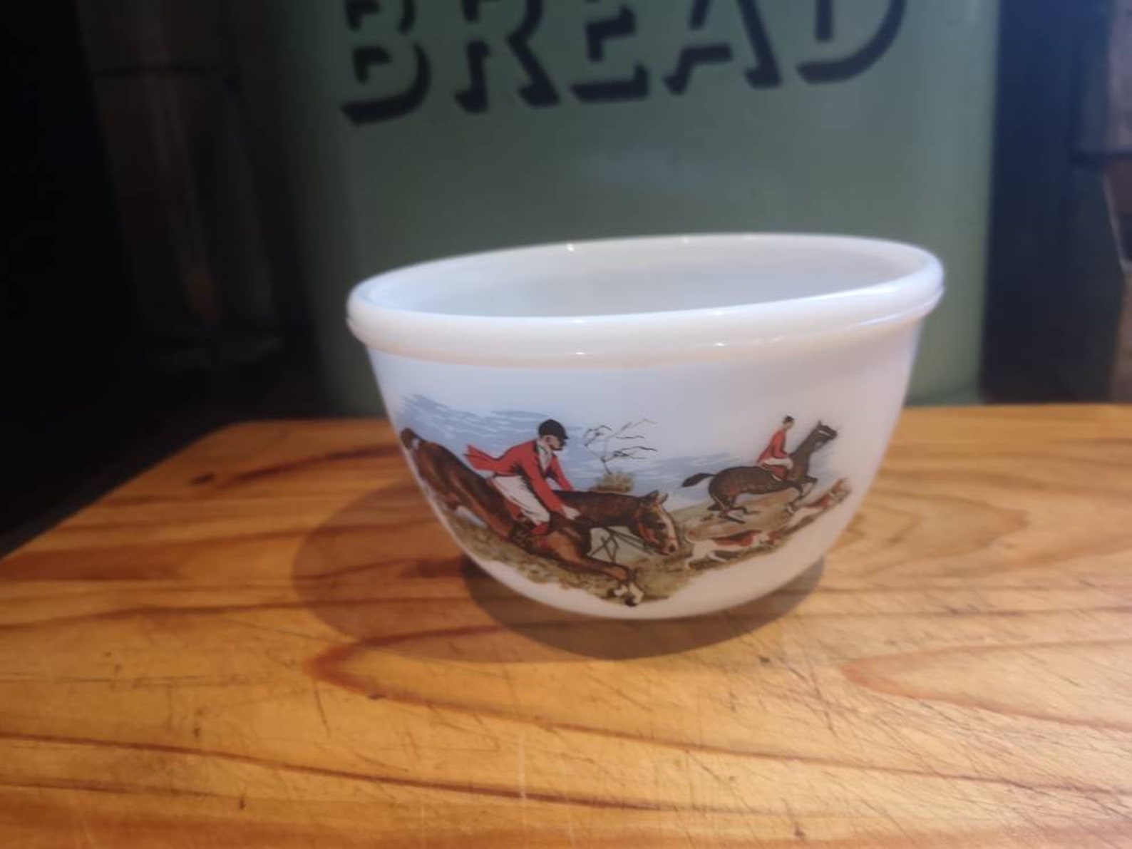 Vintage Set of 2 Jaj Pyrex Tally Ho Design Pudding Bowls, Mixing Bowls ...