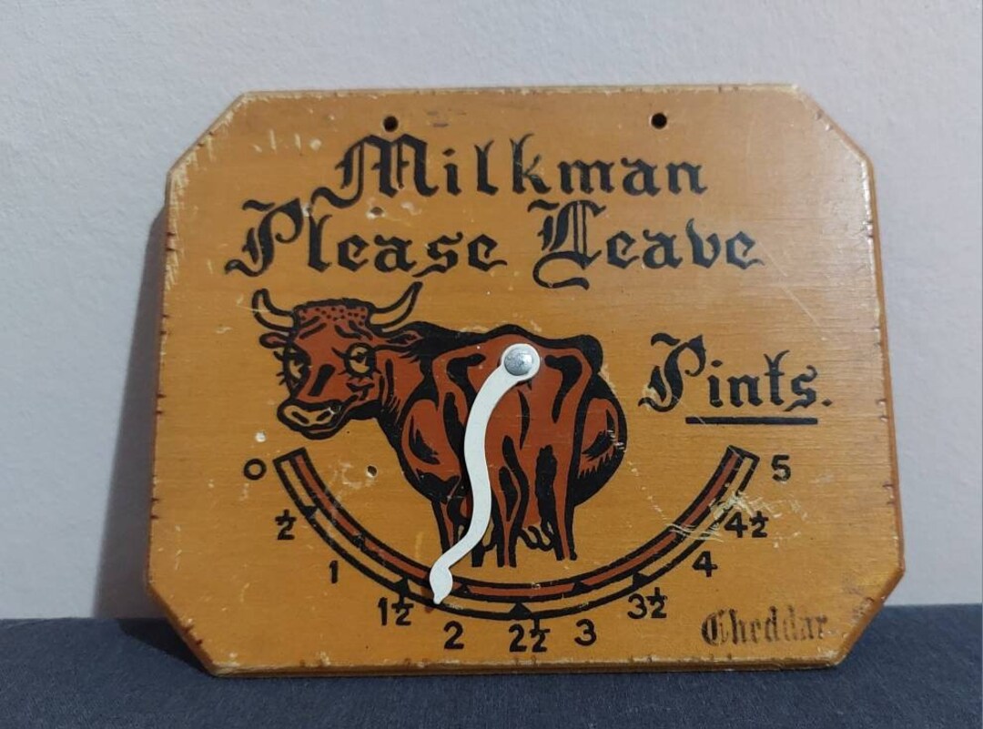 Vintage Milk Delivery Sign Indicator. Milkman Please Leave - Etsy