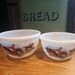Vintage Set of 2 Jaj Pyrex Tally Ho Design Pudding Bowls, Mixing Bowls ...