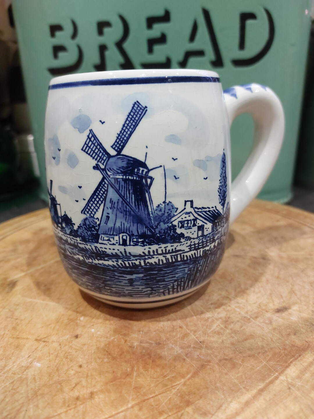 Vintage Delft Mug Beaker, Tankard. Dutch Handpainted Delft Decor ...