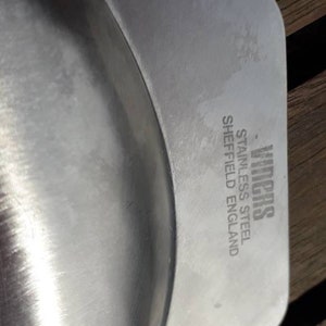 Vintage 1970s Viners Honey Dish With Spoon. Stainless Steel Plate and ...
