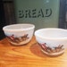 Vintage Set of 2 Jaj Pyrex Tally Ho Design Pudding Bowls, Mixing Bowls ...