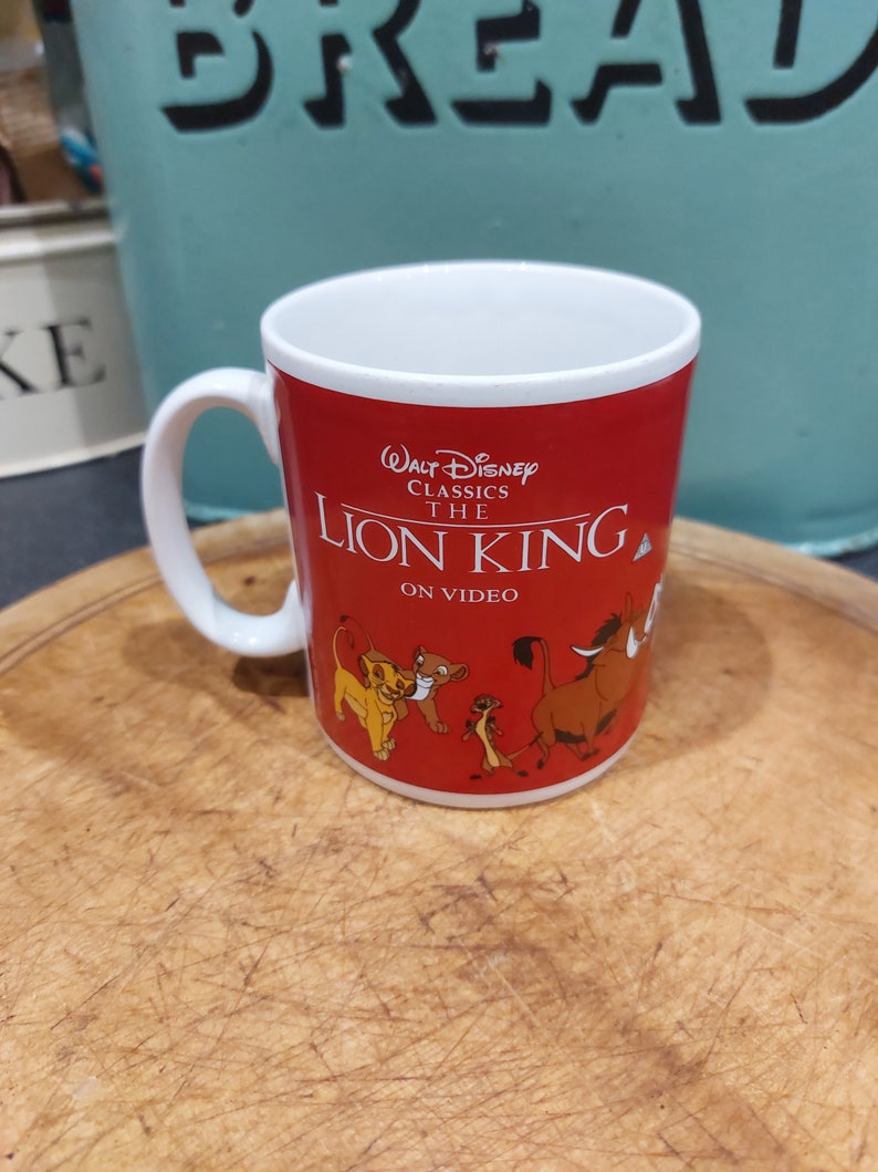 Vintage Tams 1990s Rare Lion King Mug Beaker. - Etsy