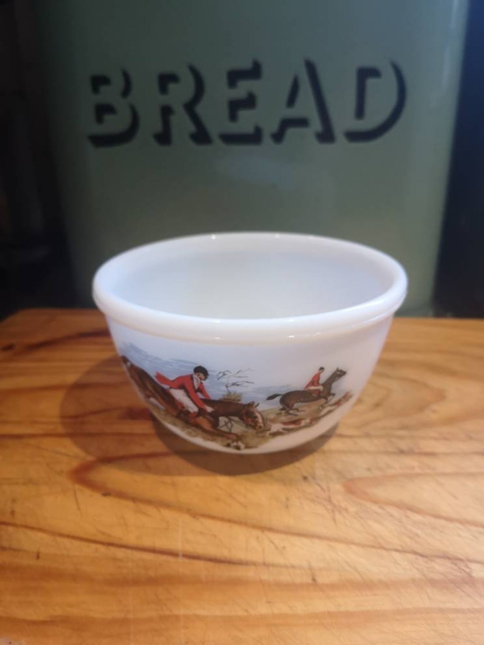 Vintage Set of 2 Jaj Pyrex Tally Ho Design Pudding Bowls, Mixing Bowls ...