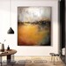 Gold Landscape Abstract Art on Canvas Heavy Unique Golden - Etsy