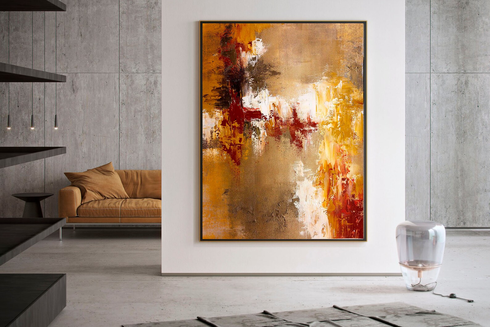 Large Abstract Painting Wall Art Decor Large Wall Art - Etsy