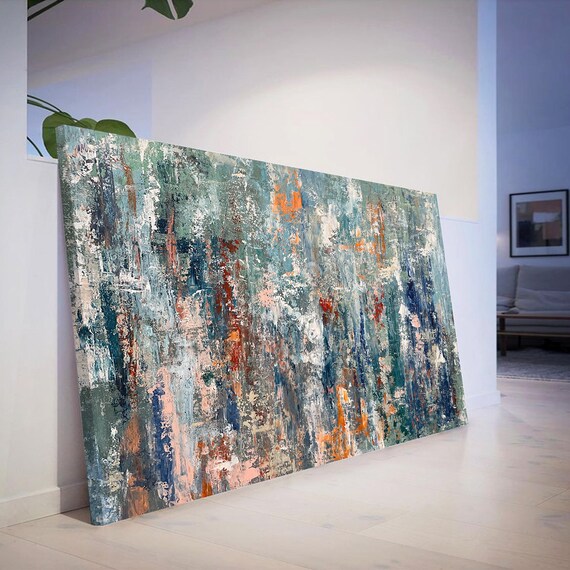 Oversized Canvas Paintings Original Abstract Artwork White - Etsy