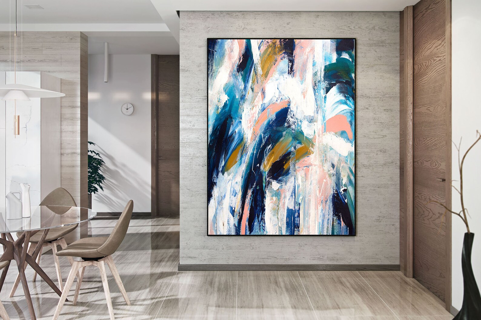 Modern Canvas Oil Paintingslarge Oil Paintingtextured Wall - Etsy UK