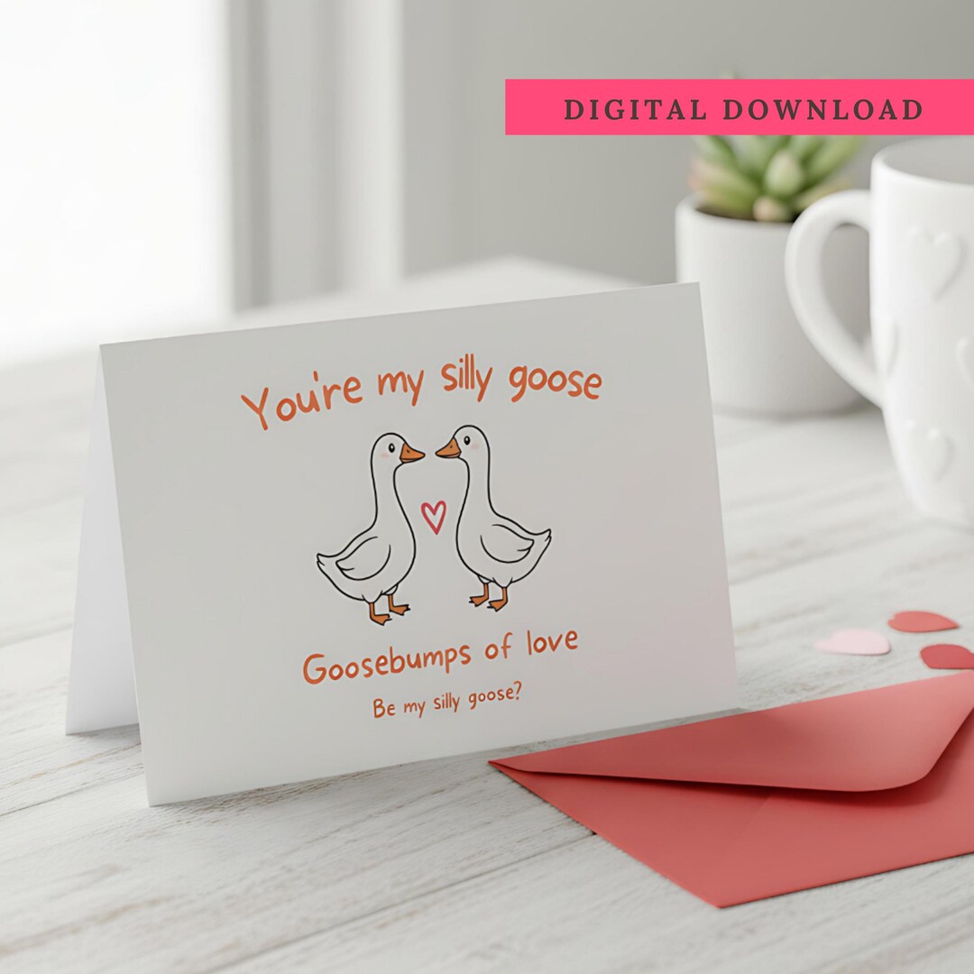 You're My Silly Goose - Funny Valentine & Anniversary Card - Etsy