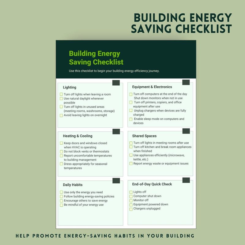Energy Saving Poster - Etsy