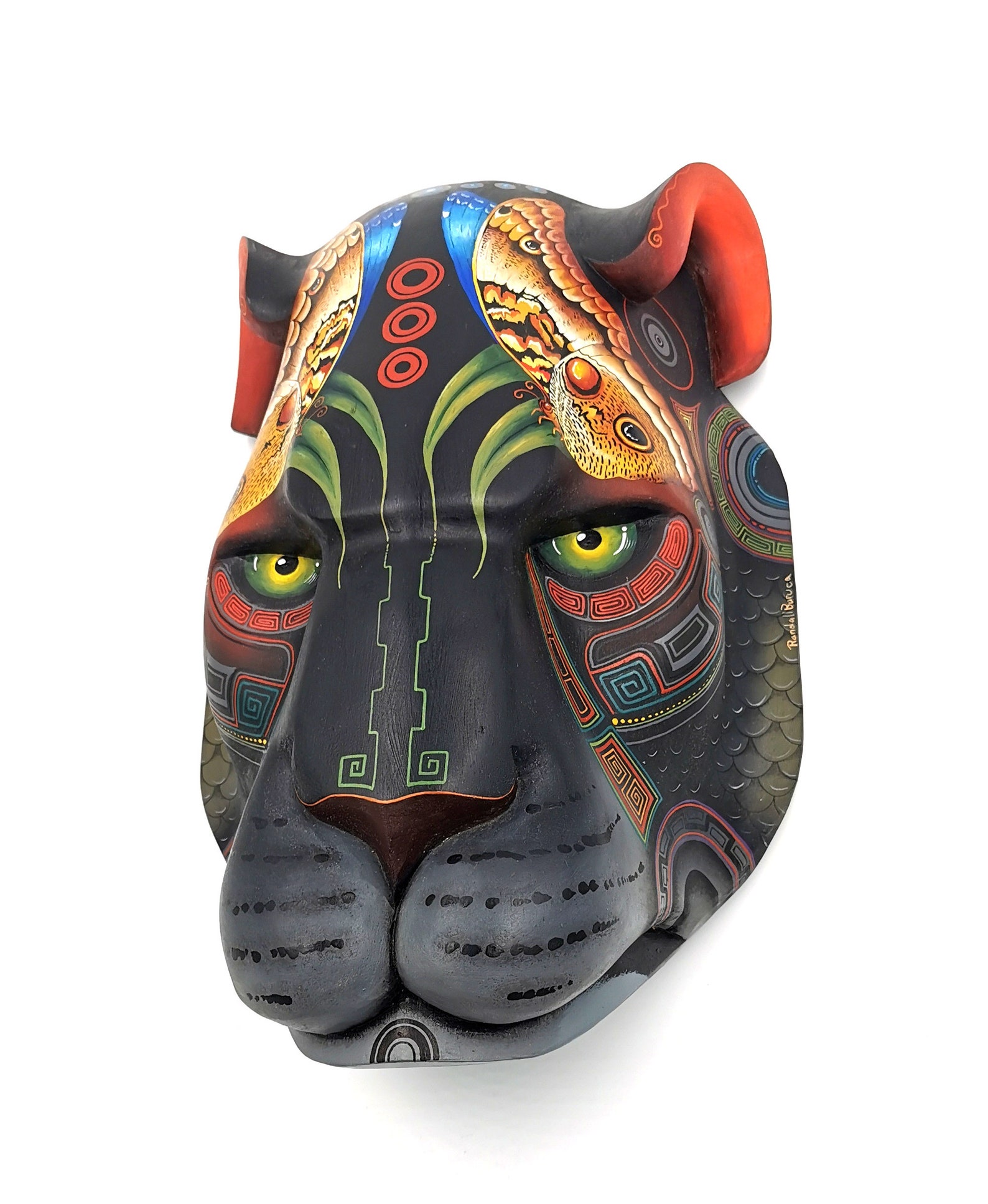 Boruca Art jaguar Butterfly - Etsy