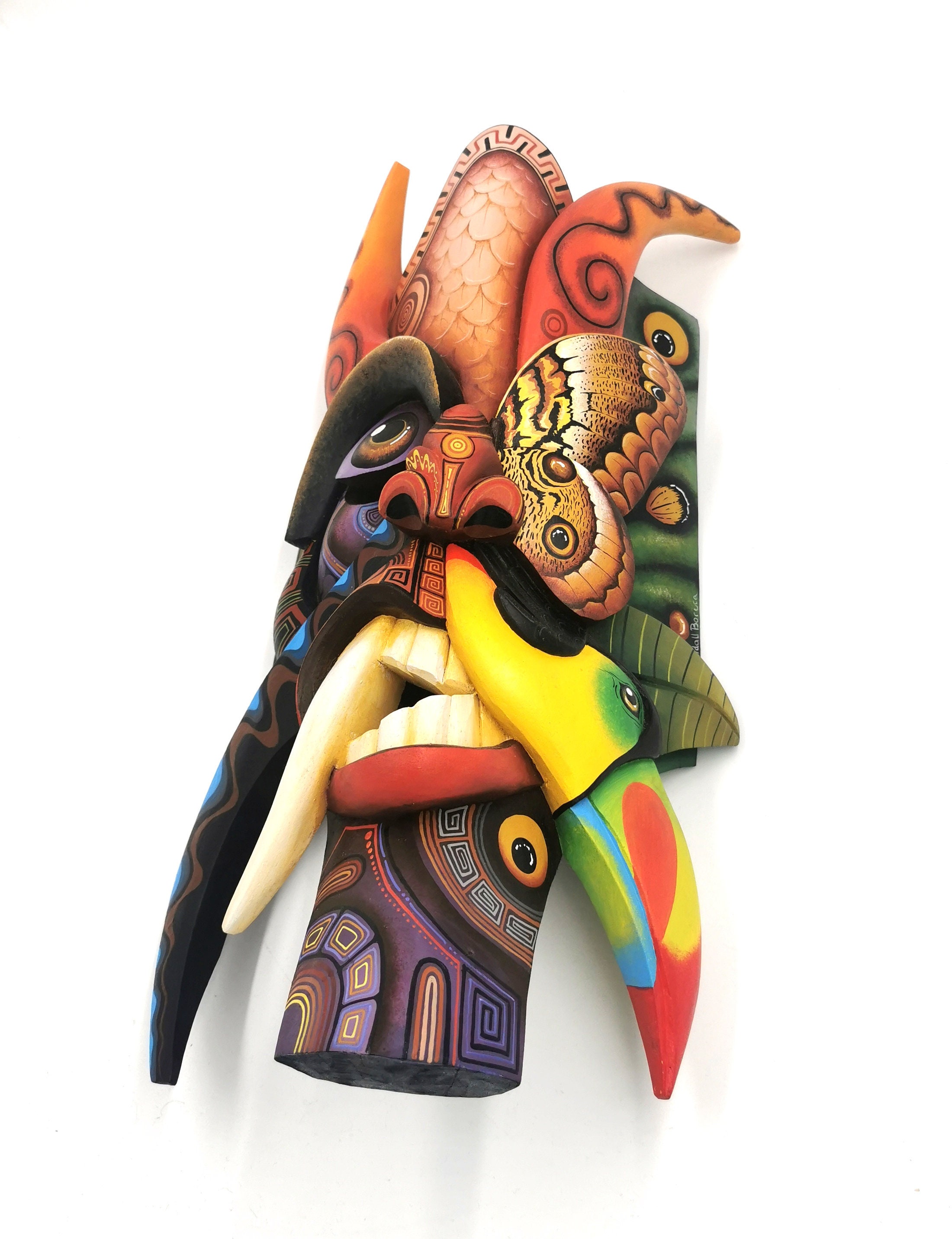 Boruca Art devil Butterfly - Etsy