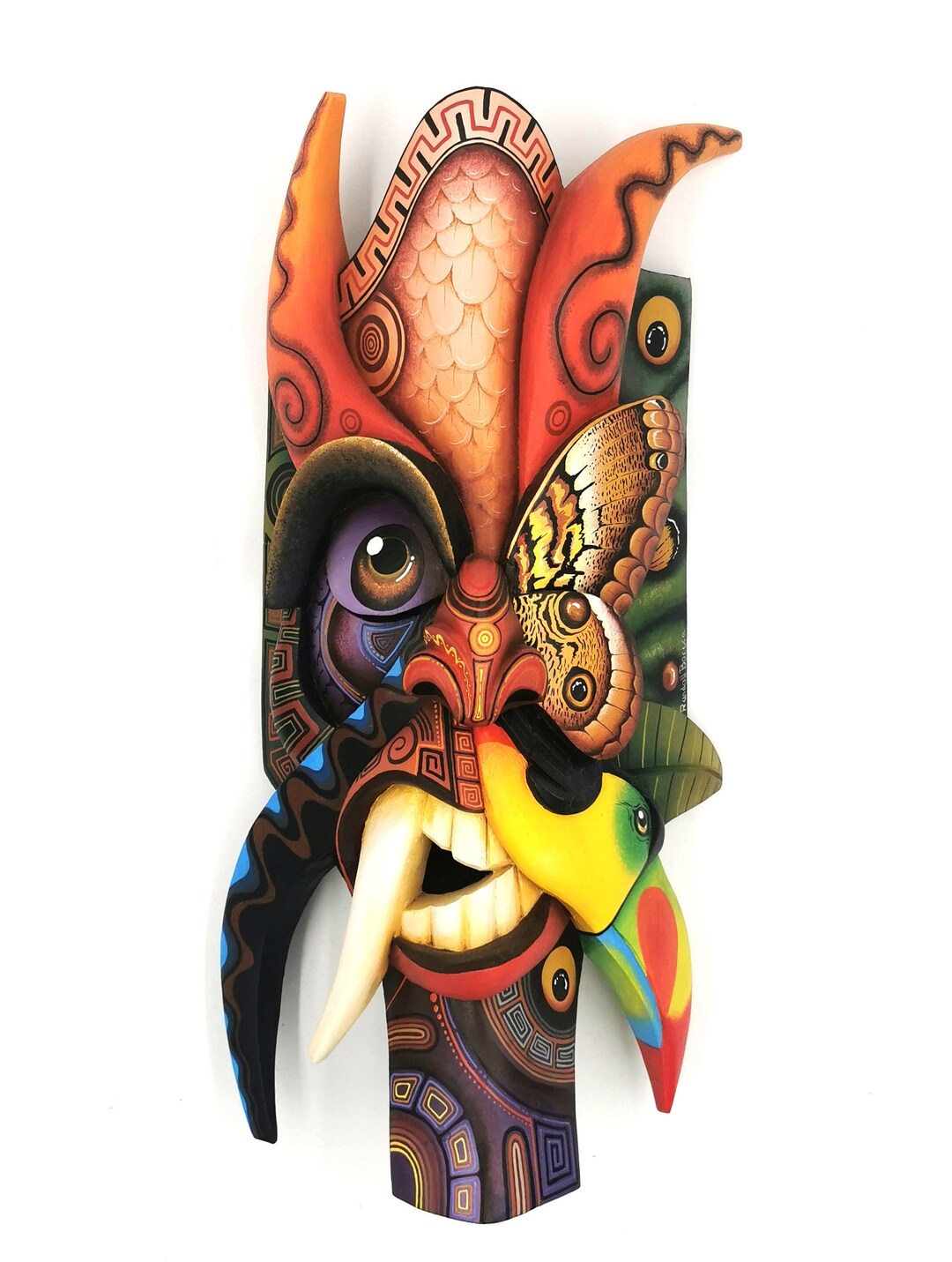 Boruca Art devil Butterfly - Etsy