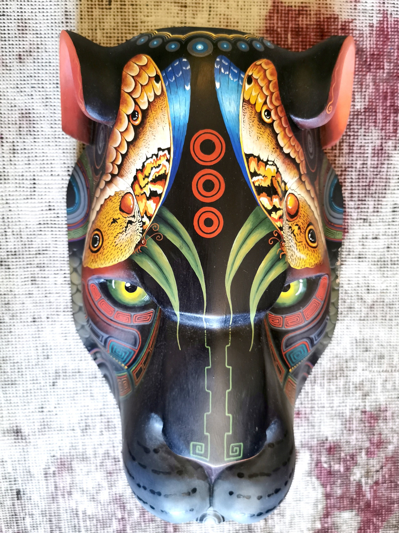 Boruca Art Jaguar Butterfly | Etsy