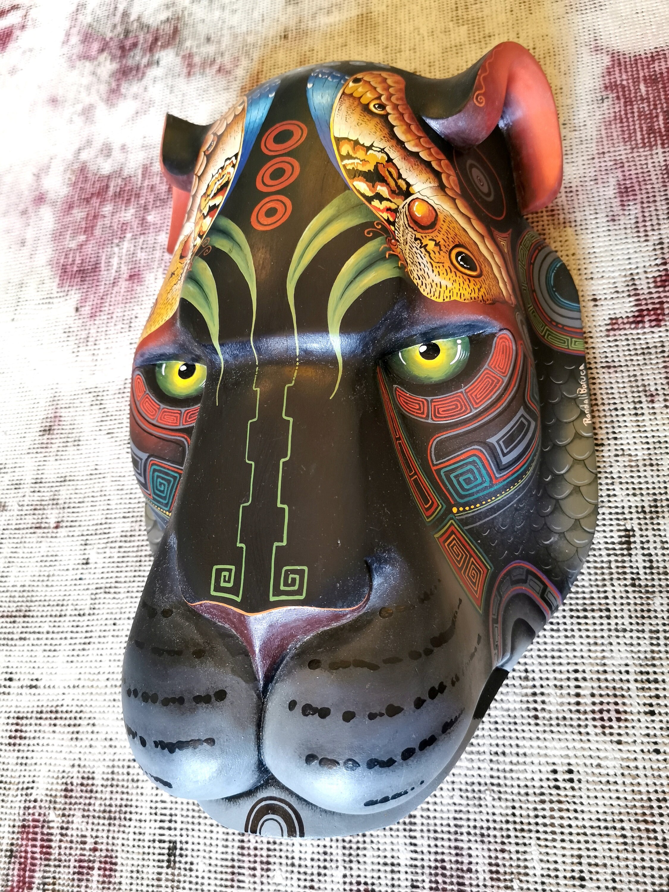 Boruca Art Jaguar Butterfly | Etsy