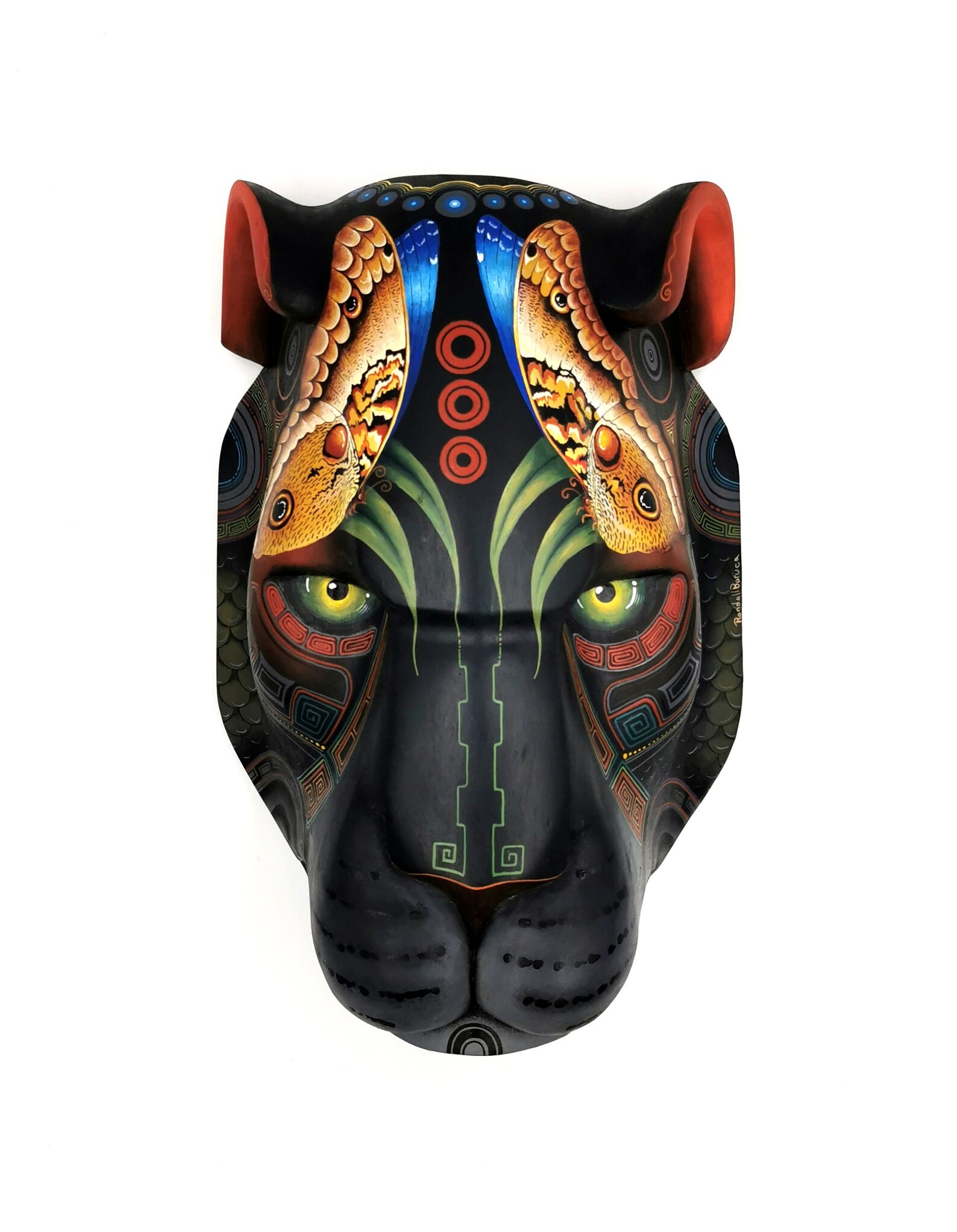 Boruca Art jaguar Butterfly - Etsy