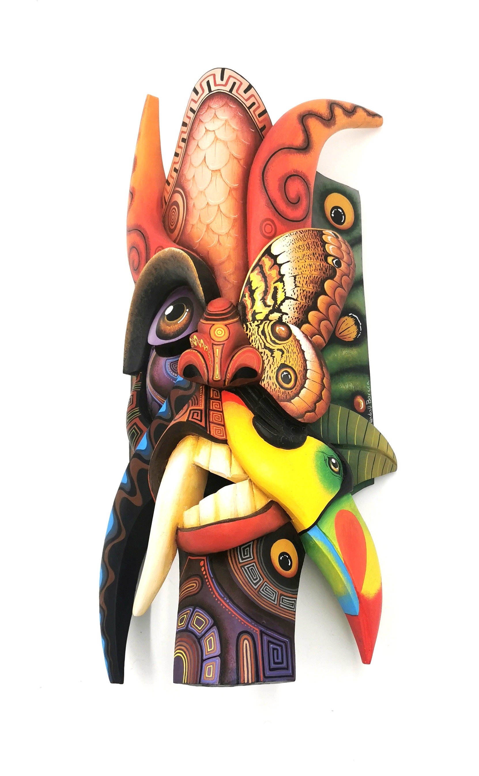 Boruca Art devil Butterfly - Etsy