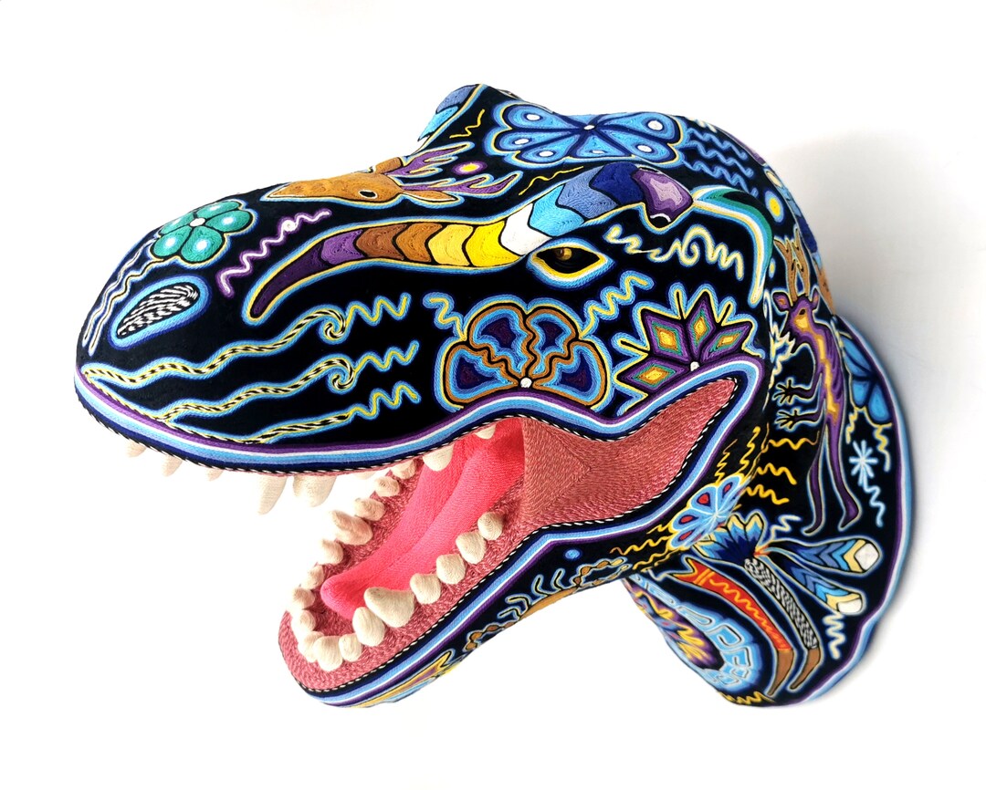 Huichol Art "indian Rex" - Etsy