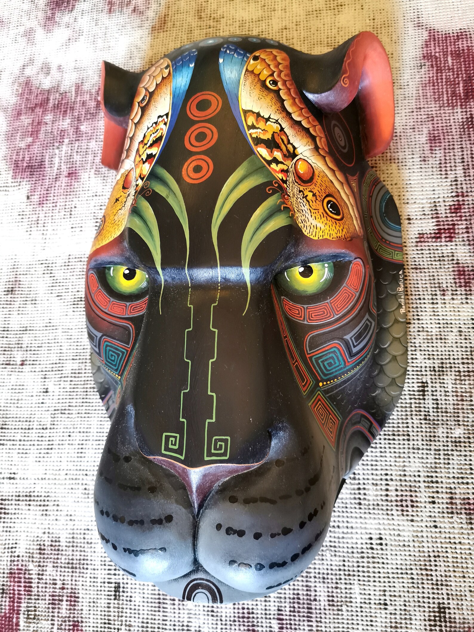 Boruca Art Jaguar Butterfly | Etsy