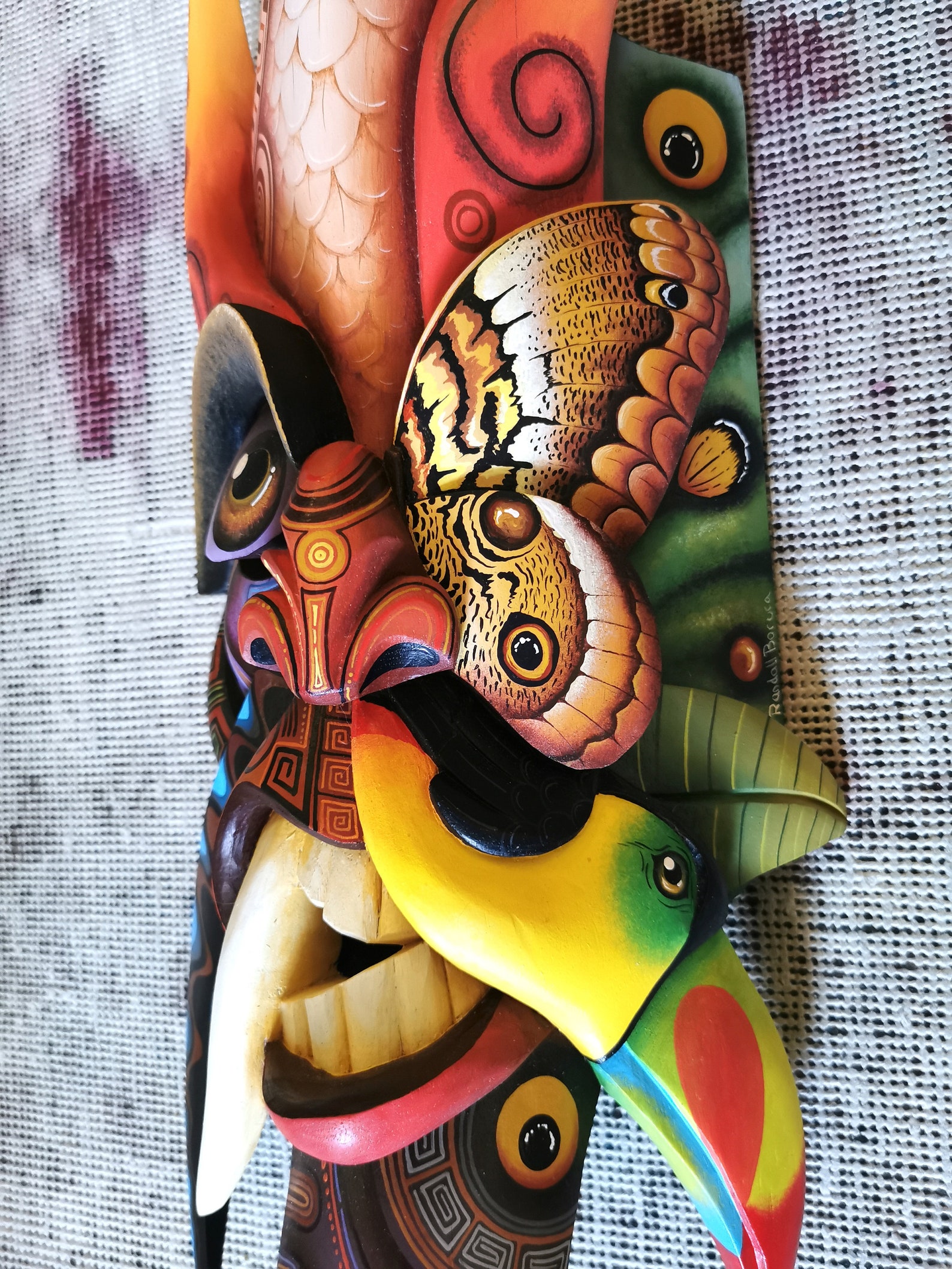 Boruca Art Devil Butterfly | Etsy