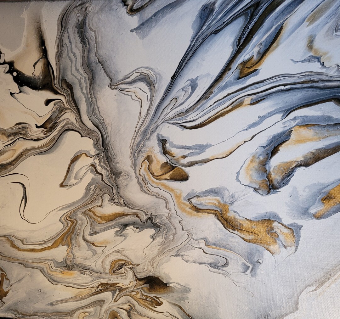 White Prairie Acrylic Abstract Painting - Etsy