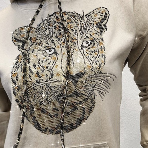 Rhinestone Hoodie - Etsy
