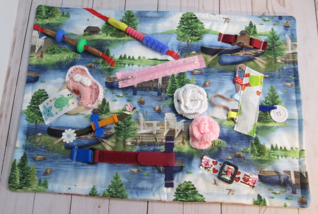 Fidget Activity, Fiddle Blanket, Alzheimer's, Dementia, Anxiety Quilt ...