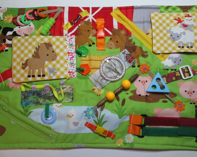 Fidget Lap Activity Mat, Fidget for Alzheimer, Dementia, ADHD, Autism ...