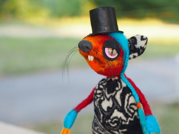 Cute Ugly Rat Rat Lover Gifts Needle Felted Rat OOAK Doll - Etsy
