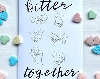 Better Together Card - Etsy