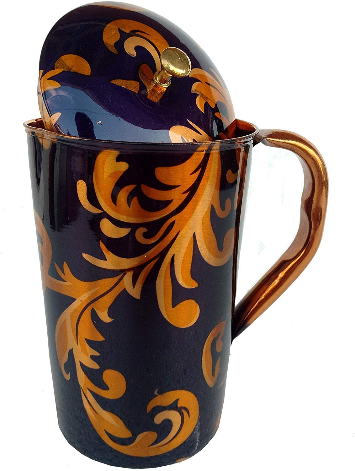 Hand Painted Copper Serving Jug for Dining & Serving - Etsy