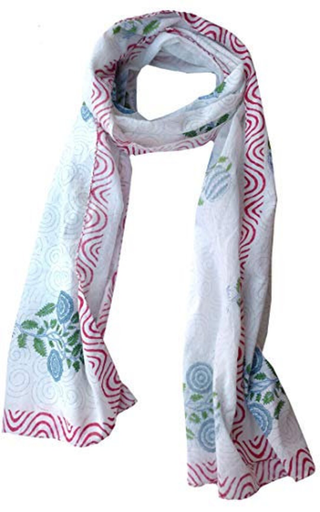 Scarfs 100% Pure Cotton Indian Design Hand Block Printed Mini - Etsy