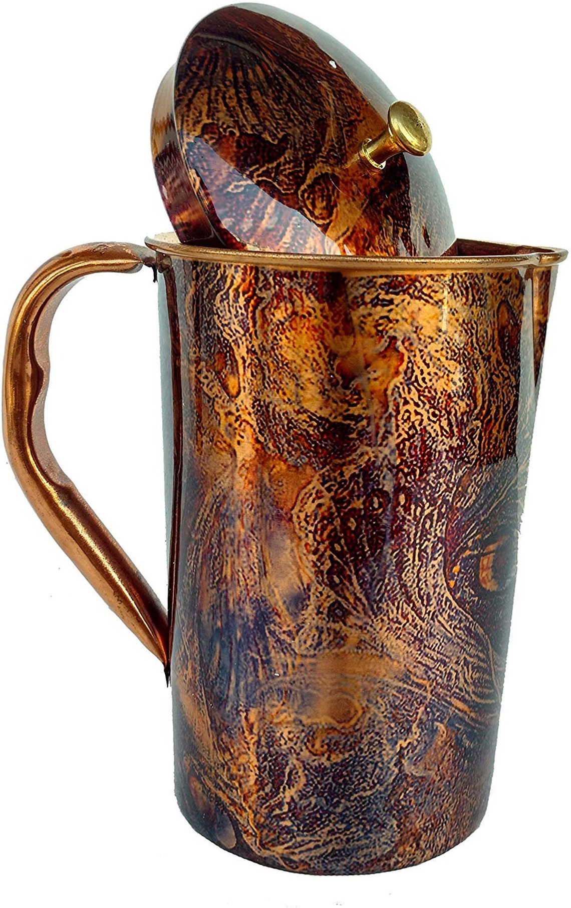 Hand Painted Copper serving jug for dining & serving | Etsy